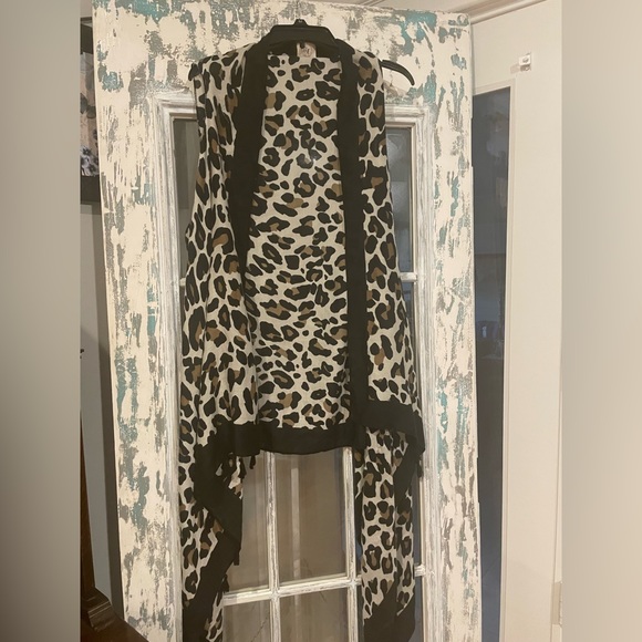 Grace And Emma | Tops | Grace Emma Long Animal Print Vest | Poshmark